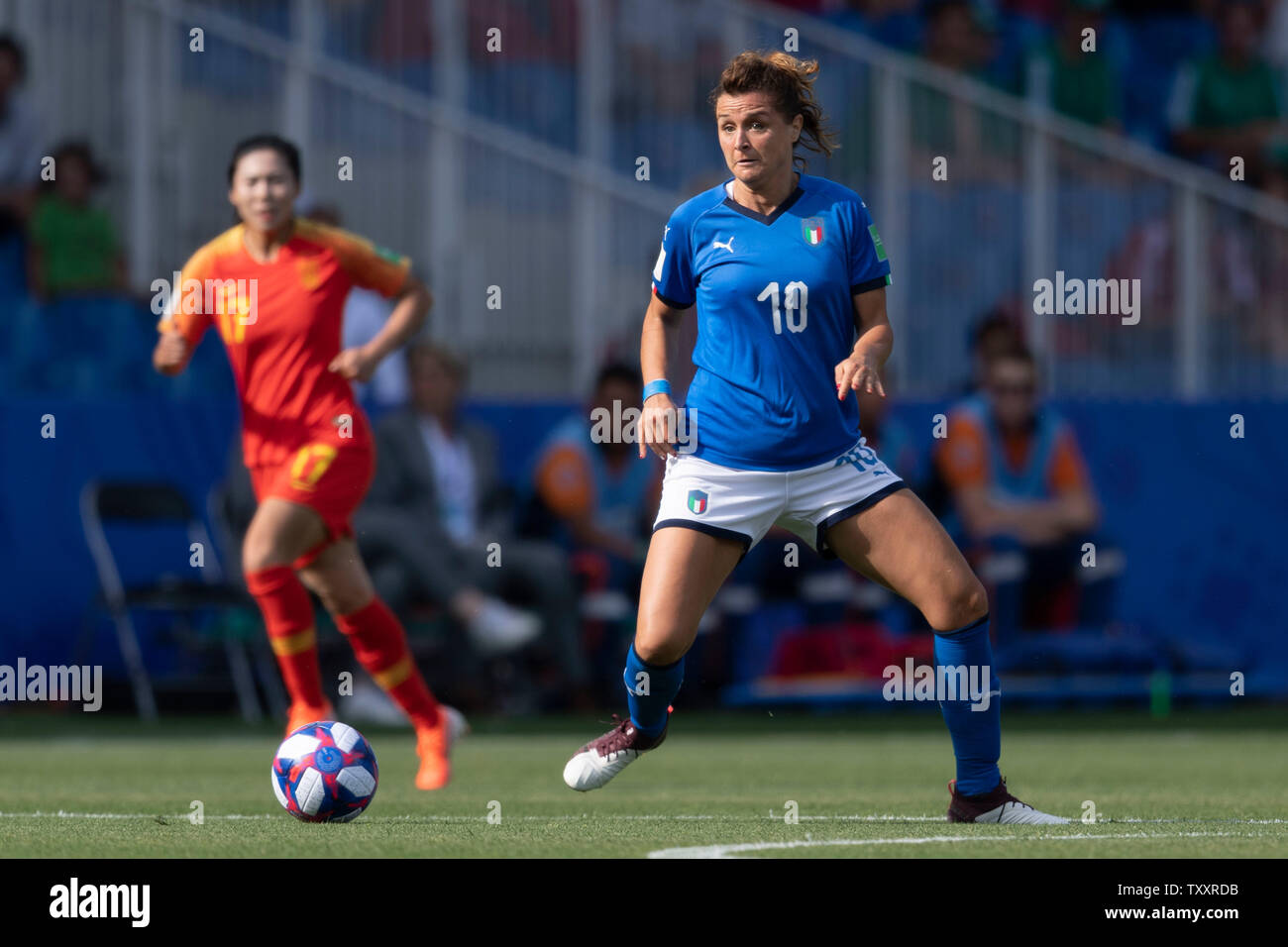 Montpellier, France. 25th June 2019. Cristiana Girelli (Italy) during ...