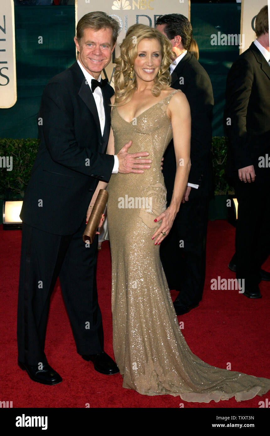 Actress Felicity Huffman (R) of 'Desperate Housewives' and her husband ...