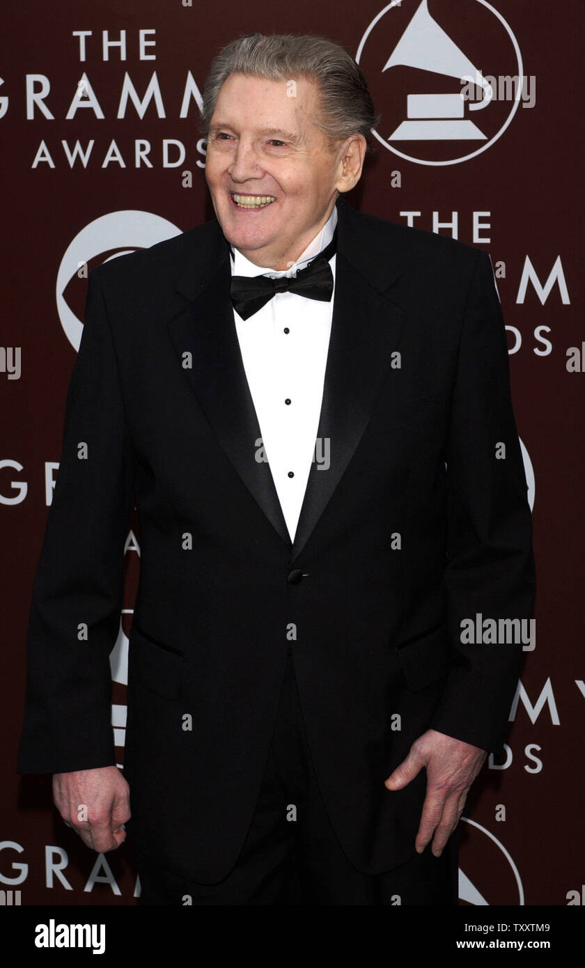 Singer Jerry Lee Lewis arrives for the 47th annual Grammy Awards at ...