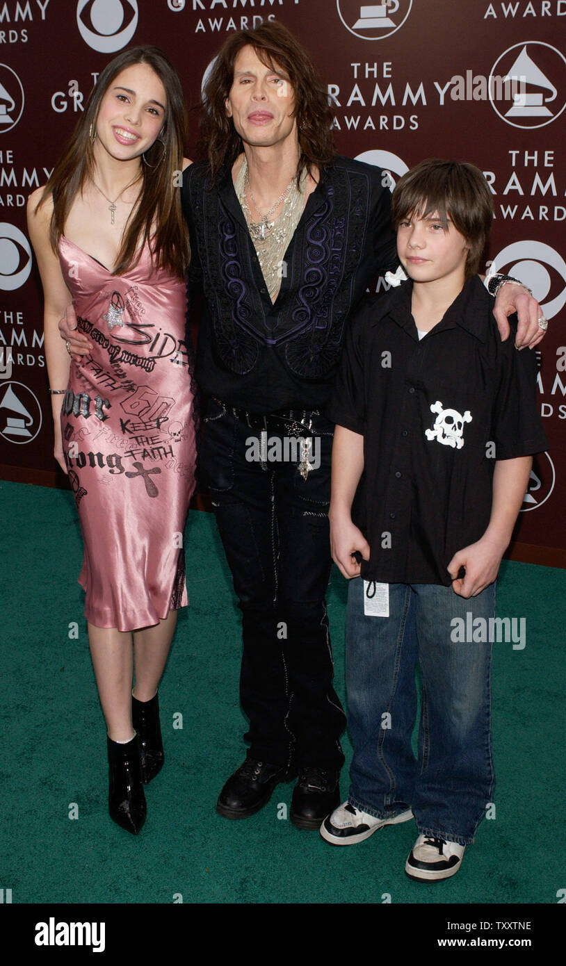 Singer Steve Tyler arrives with his son and daughter for the 47th ...
