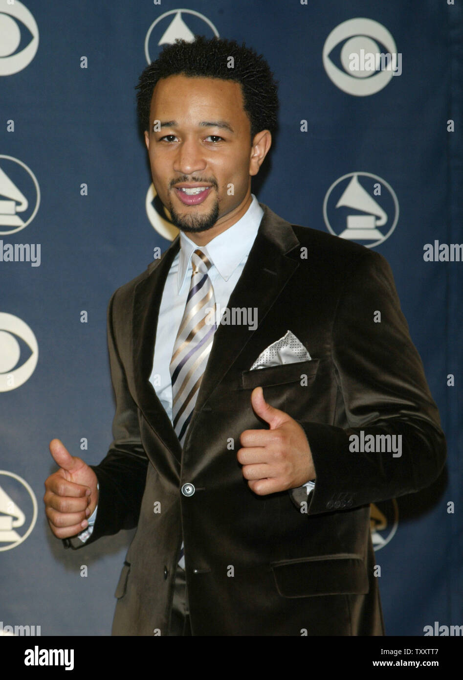 John Legend appears backstage at the 47th Grammy Awards in Los Angeles ...