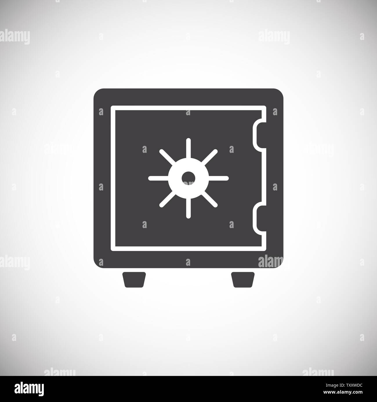 Money safe icon on background for graphic and web design. Simple ...