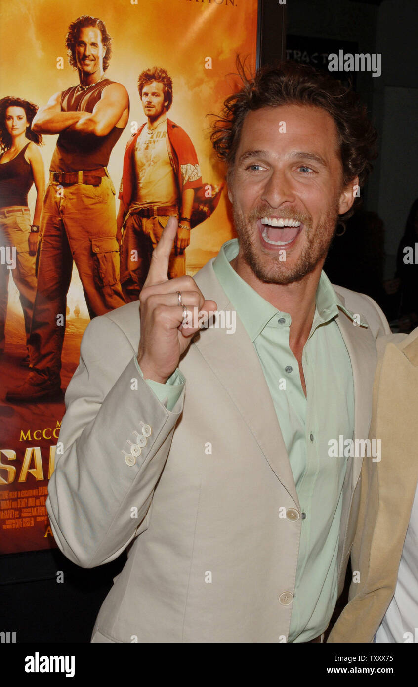 U.S. actor Matthew McConaughey, a cast member in the comedy adventure ...