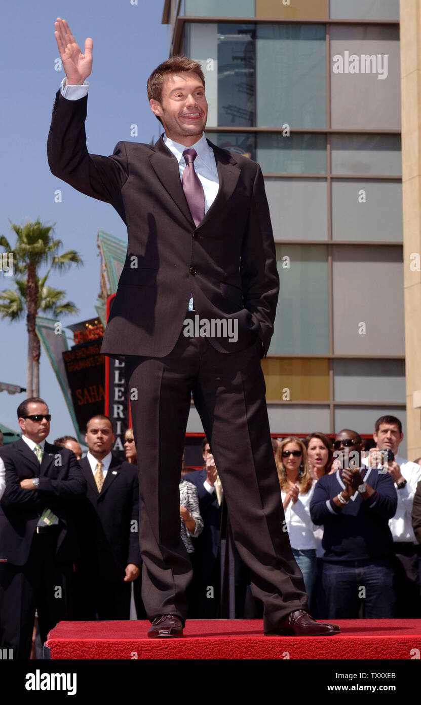 Broadcaster Ryan Seacrest, host of the television show "American Idol ...