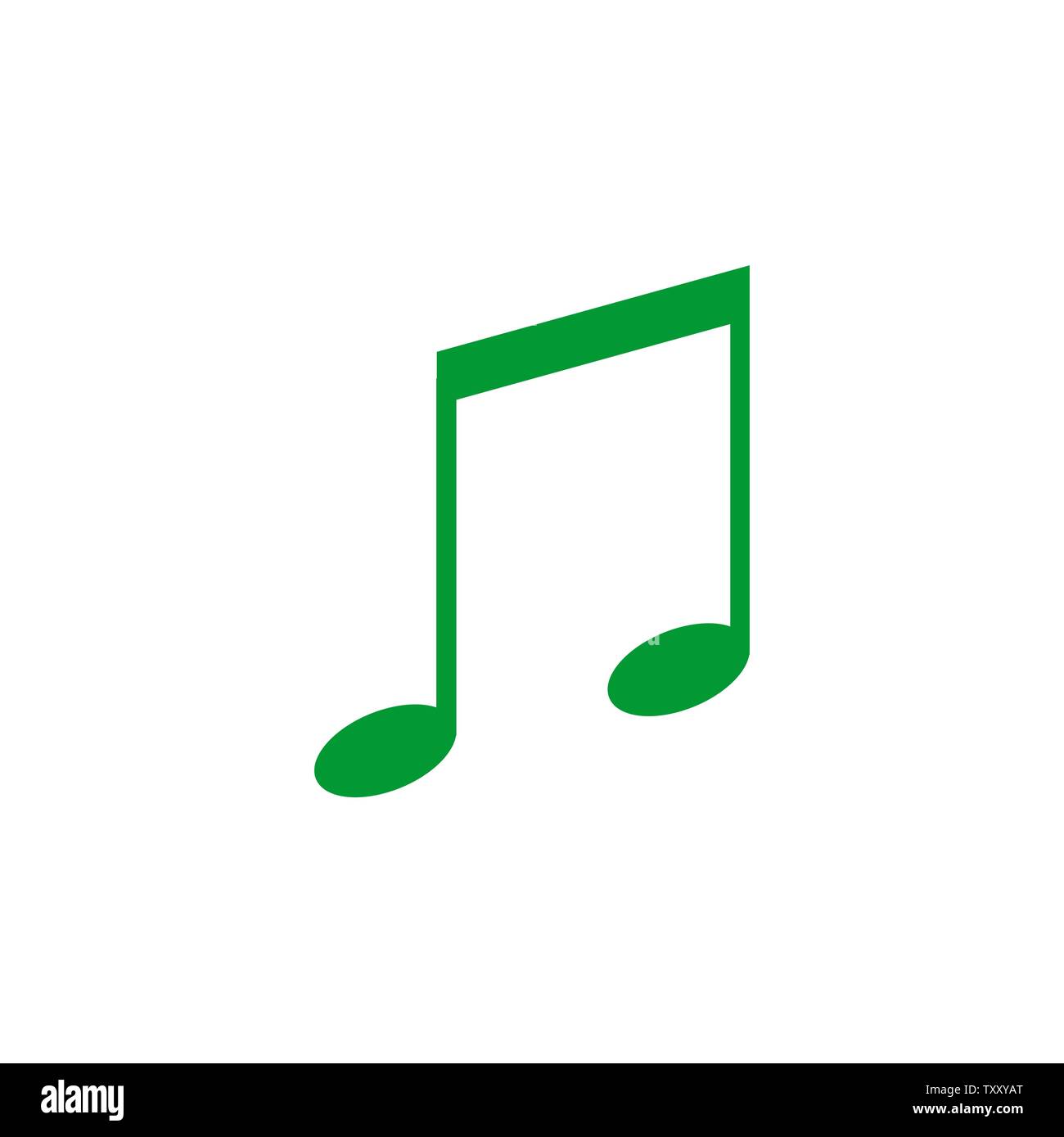 Vector icon Music note. Flat illustration of note icon Stock Vector ...