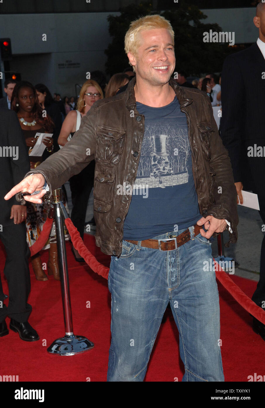 U.S. actor Brad Pitt, star of the new action motion picture "Mr. & Mrs ...