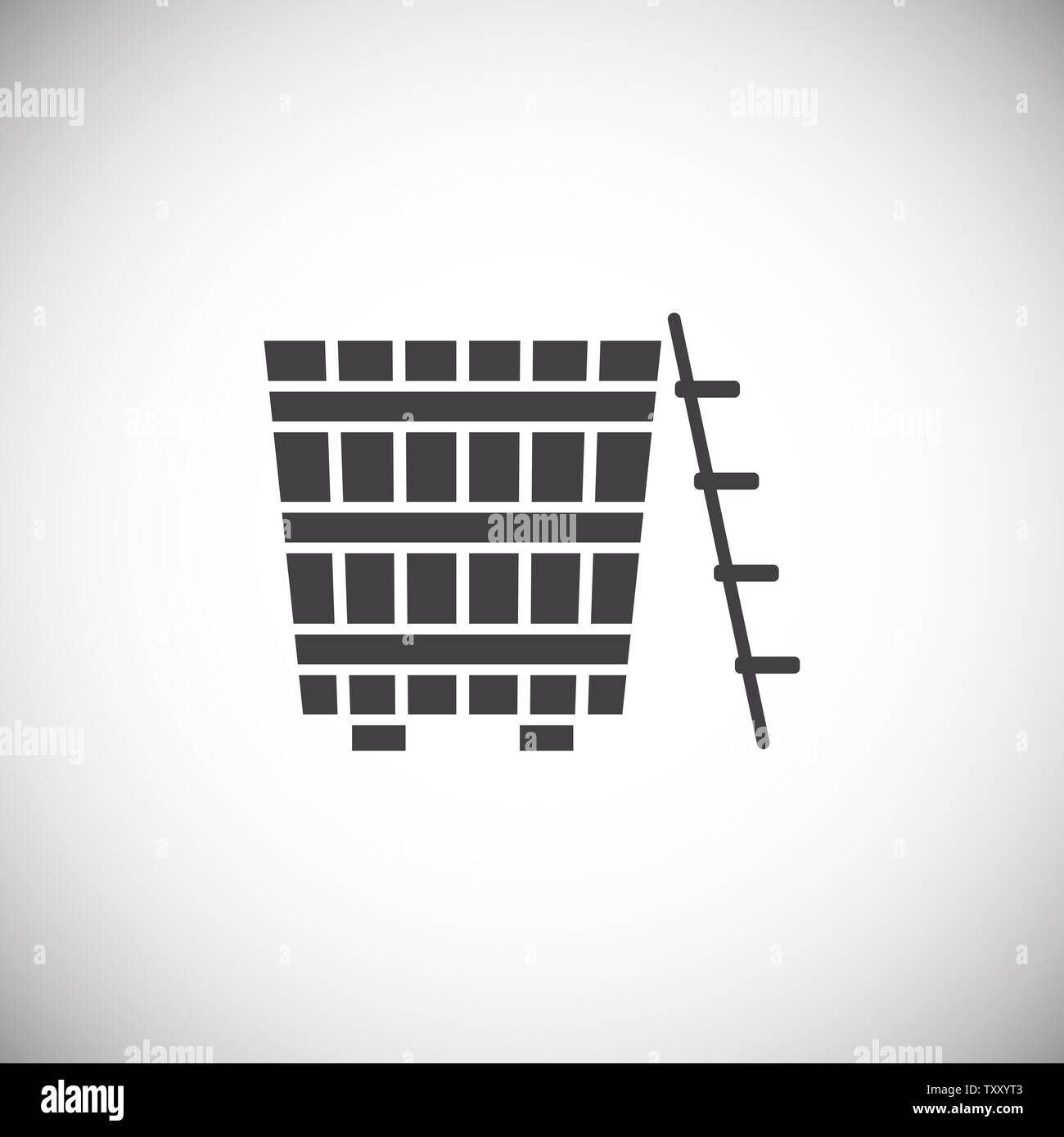 Barrel icon on background for graphic and web design. Simple ...