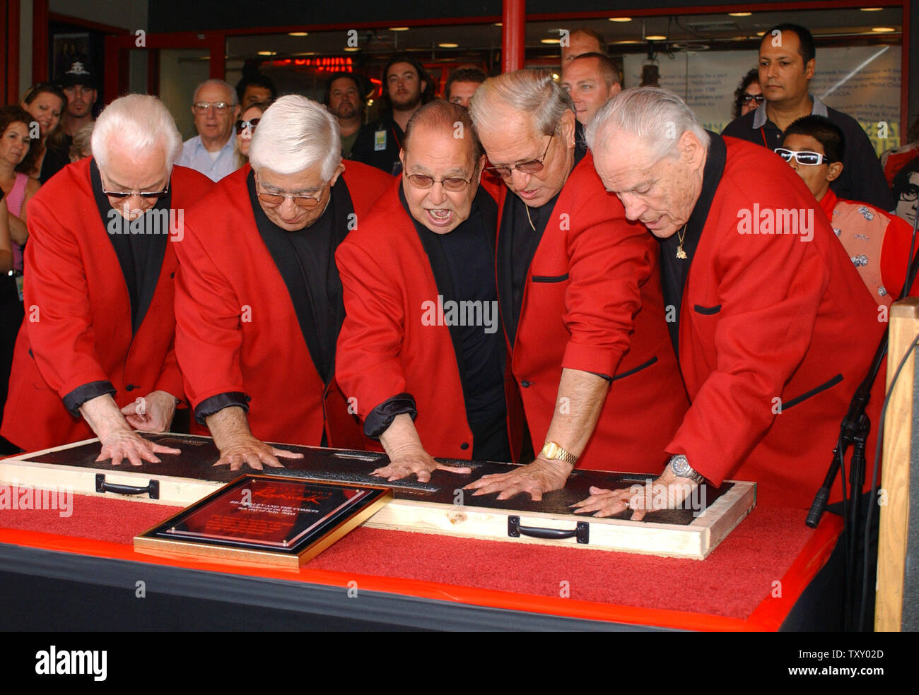 The five surviving members of the original rock band Bill Haley and the ...