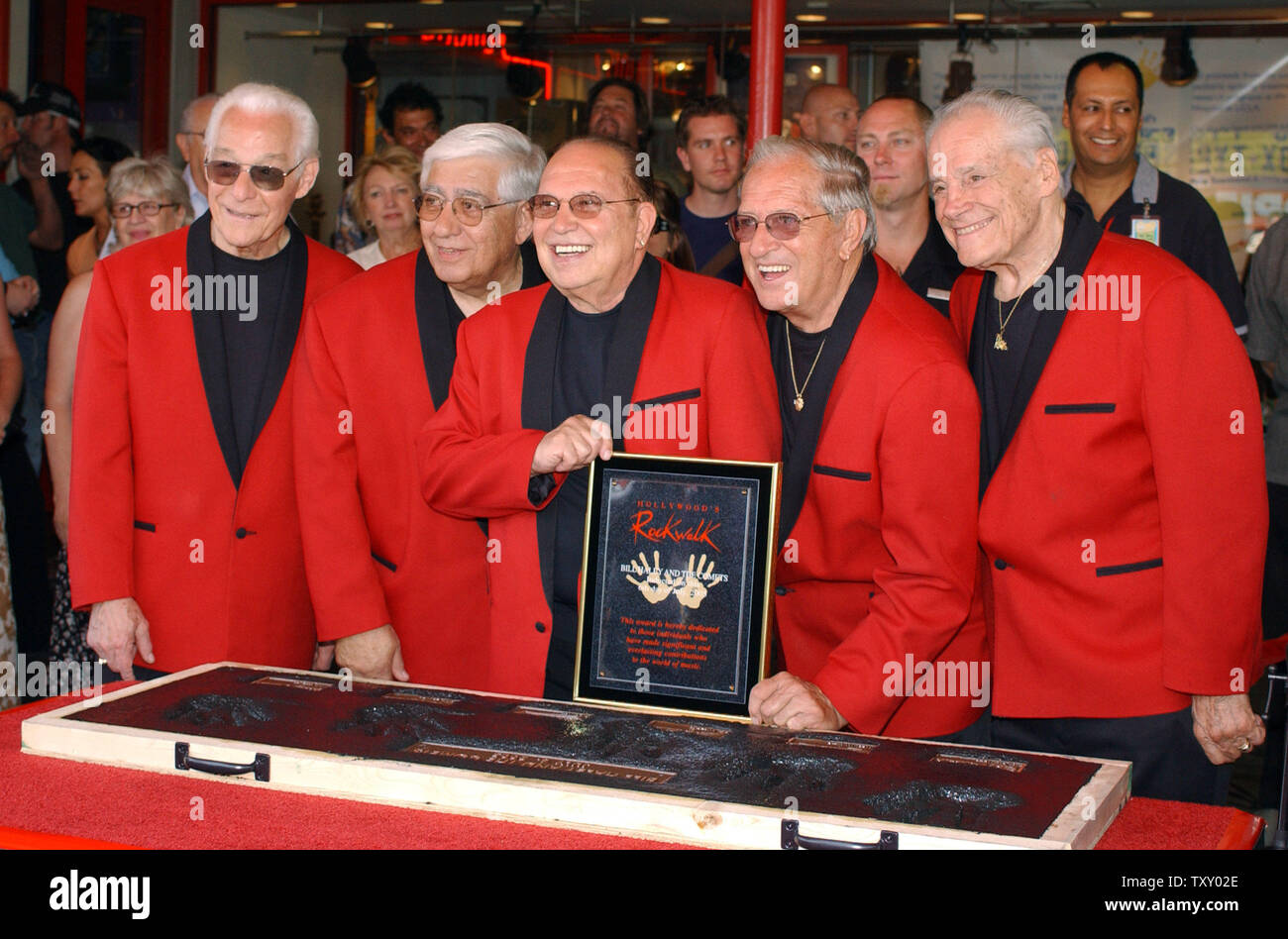 The five surviving members of the original rock band Bill Haley and the ...