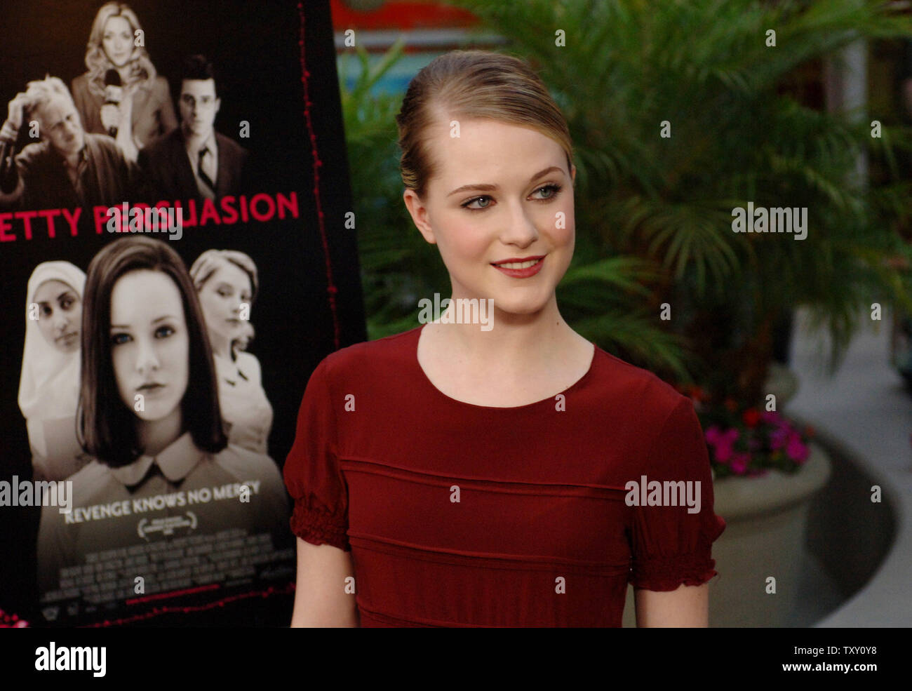 U.S. actress Evan Rachel Wood, who stars in the dramatic comedy motion ...