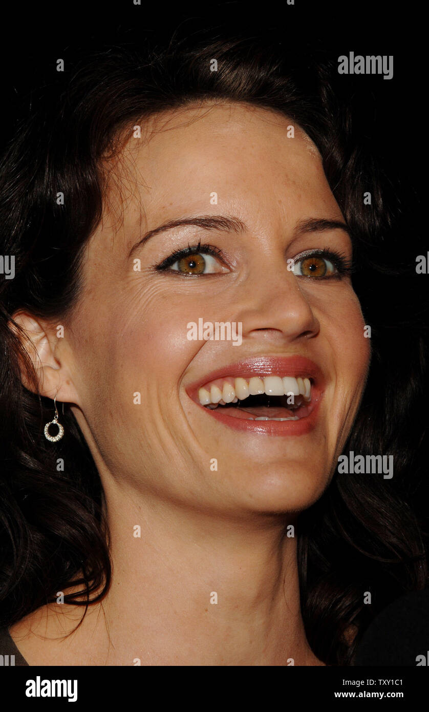 Actress carla gugino arrives premiere hi-res stock photography and ...
