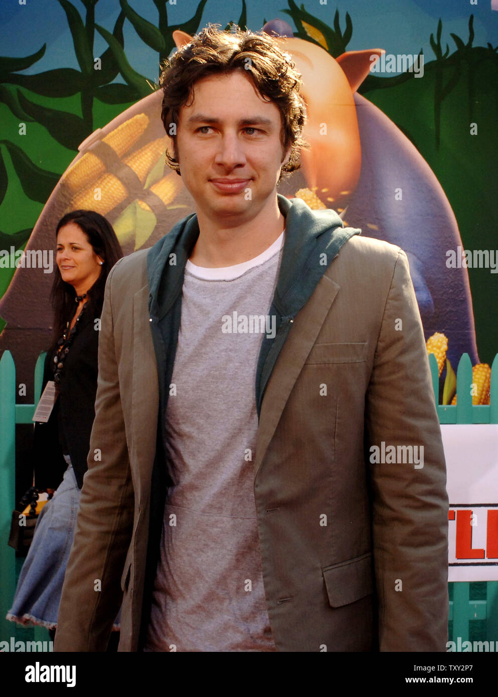 Actor Zach Braff, the voice talent for character "Chicken Little" in ...
