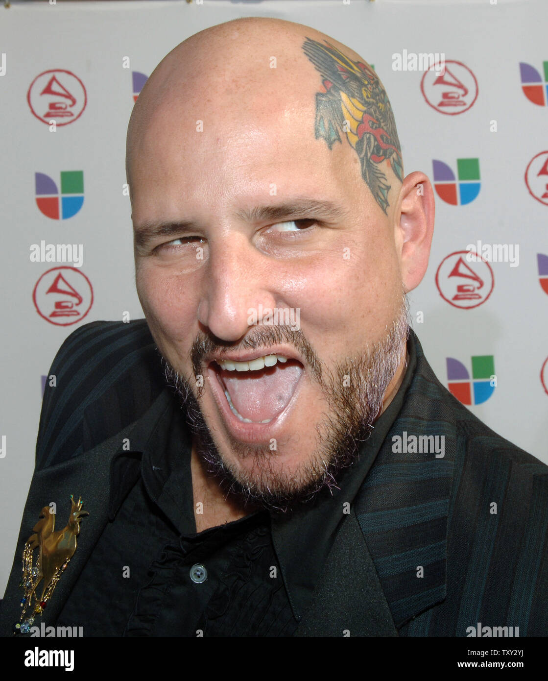 Fofe, lead singer for the Puerto Rican group Circo, arrives at the 6th ...