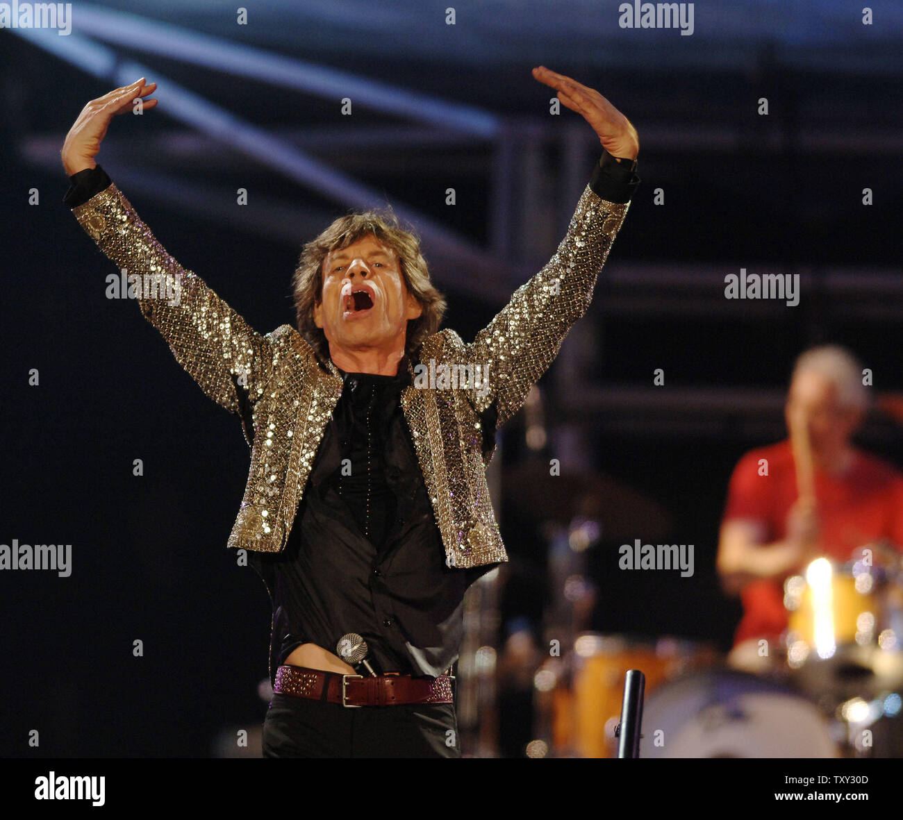 Mick Jagger, lead singer for the quintesential rock band the Rolling ...