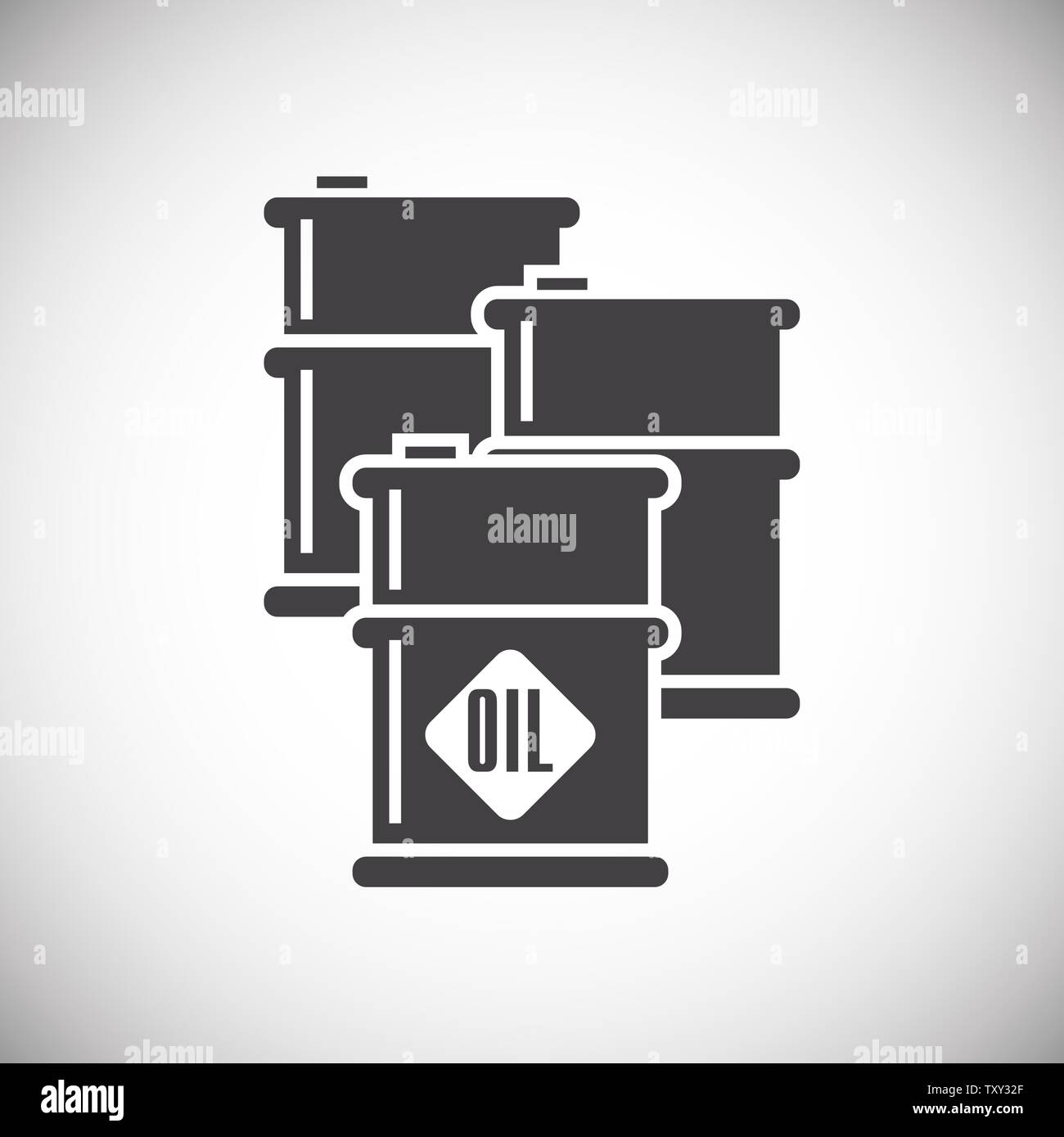 Oil Barrel related icon on background for graphic and web design ...