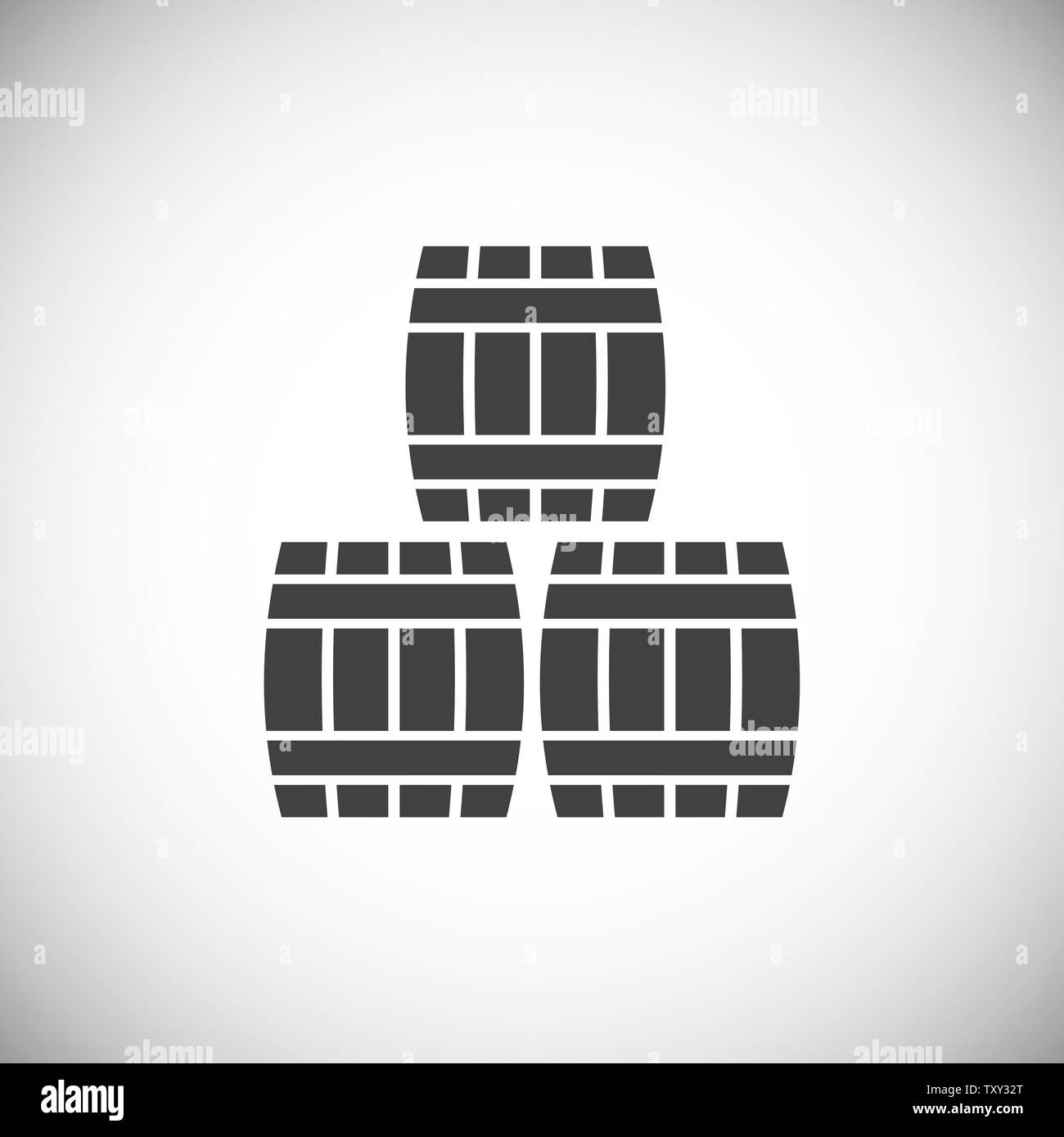 Barrel icon on background for graphic and web design. Simple ...