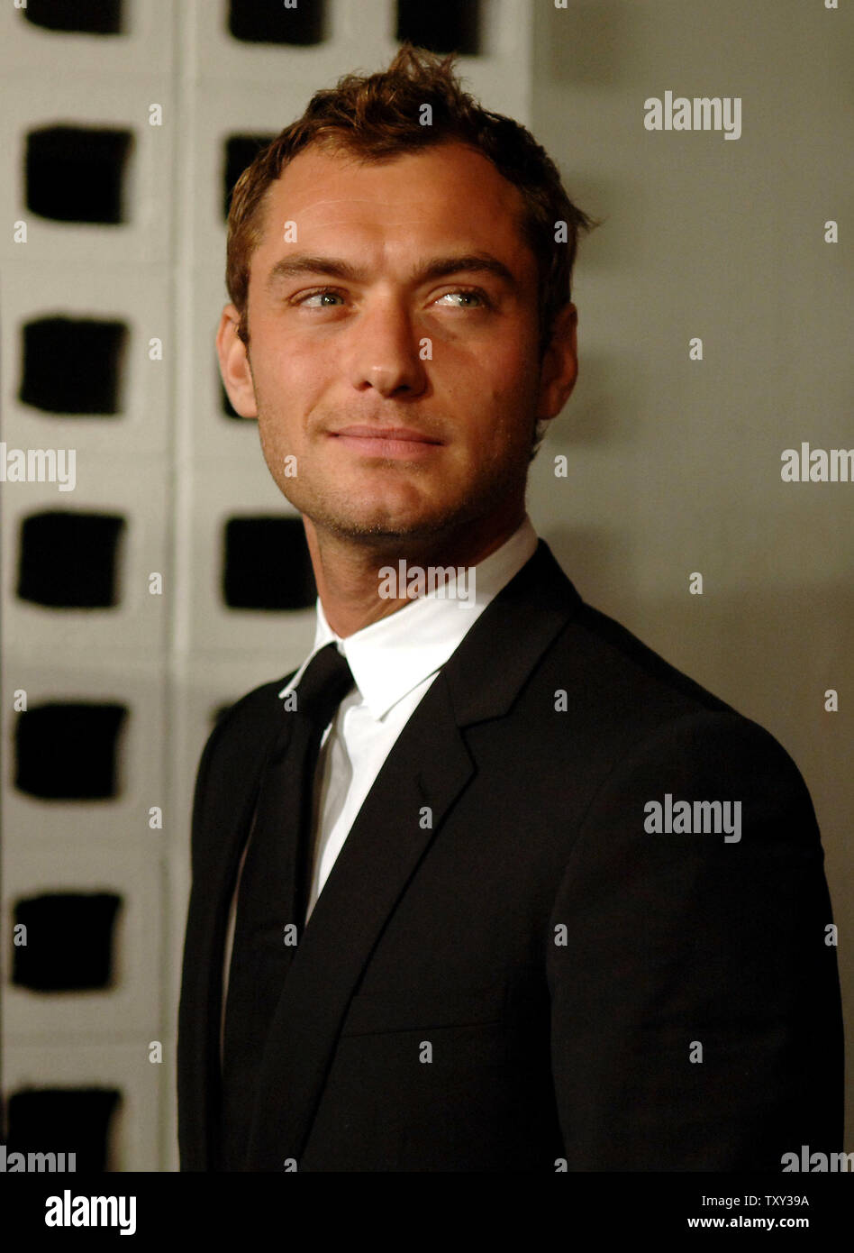 British actor Jude Law arrives as a guest for the North American ...