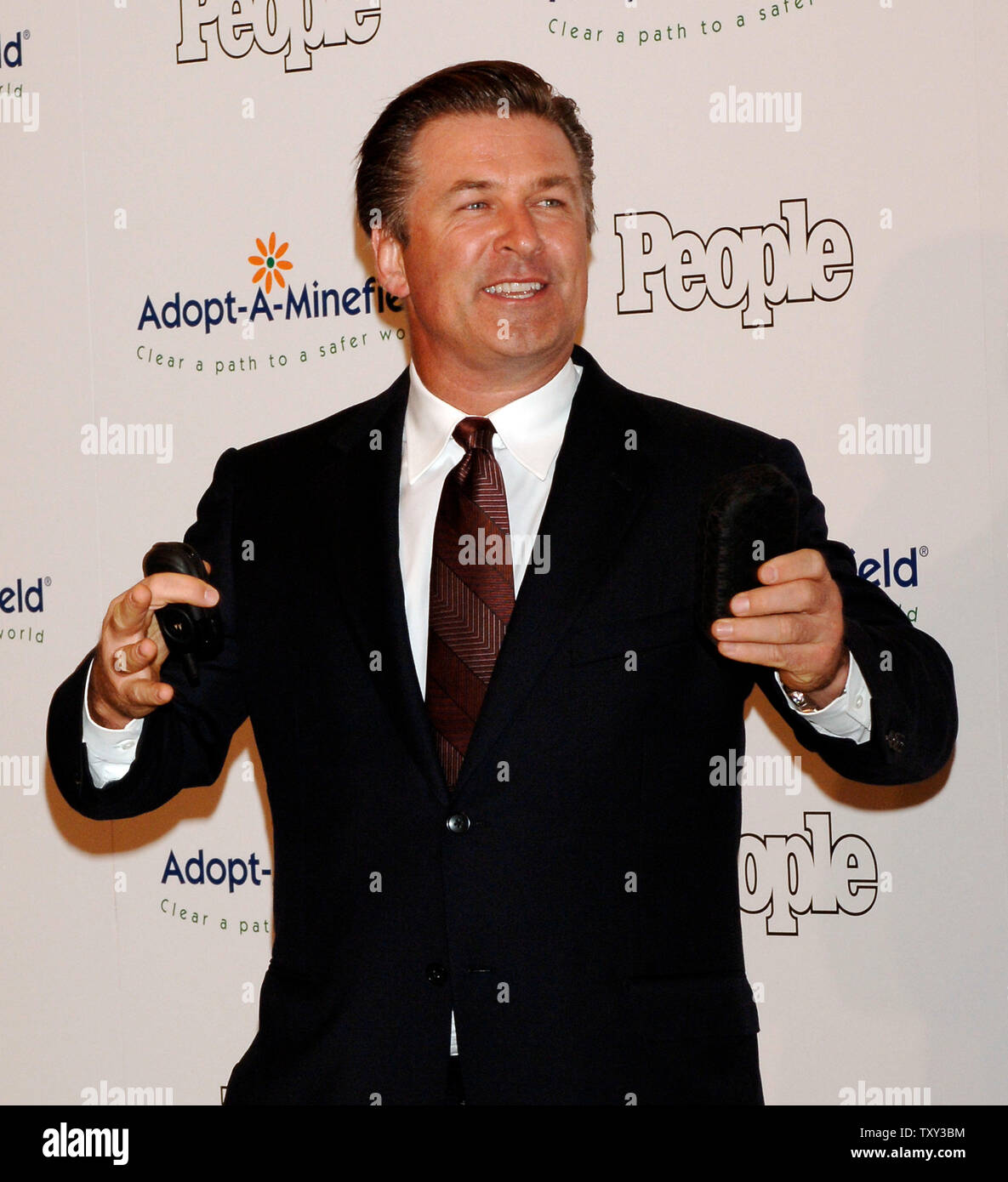 Actor Alec Baldwin smiles as he arrives for the fifth Annual Adopt-A ...