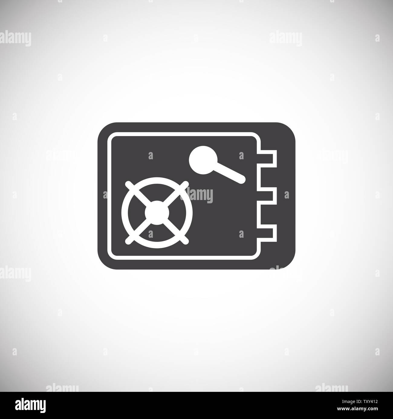 Money safe icon on background for graphic and web design. Simple ...