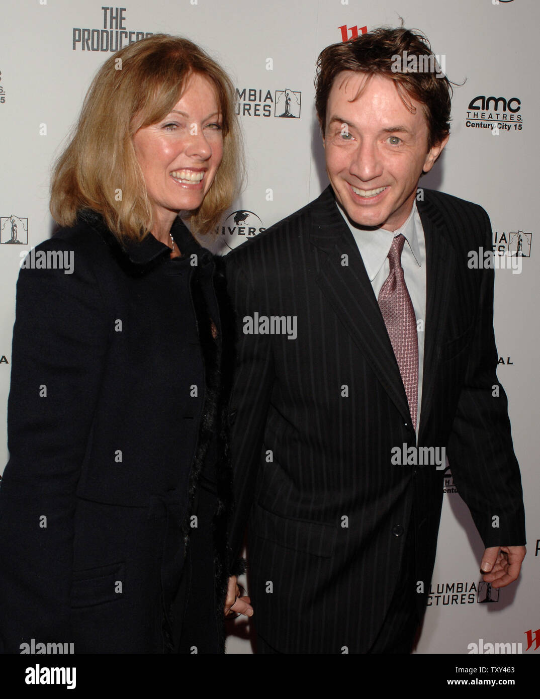 Actor Martin Short (R) and his wife Nancy Dolman arrive as guests for ...