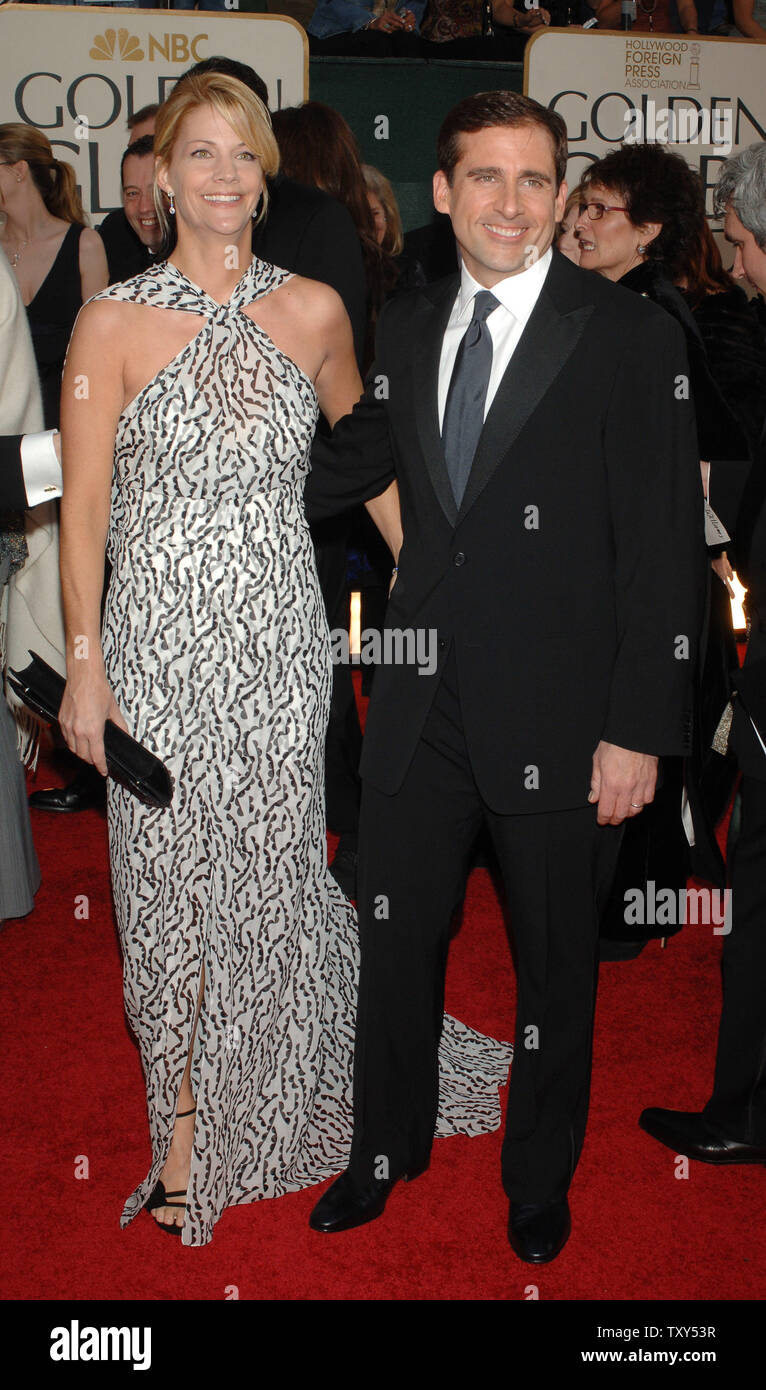 Actor Steve Carell and his wife, Nancy Walls arrive for the 63rd annual ...
