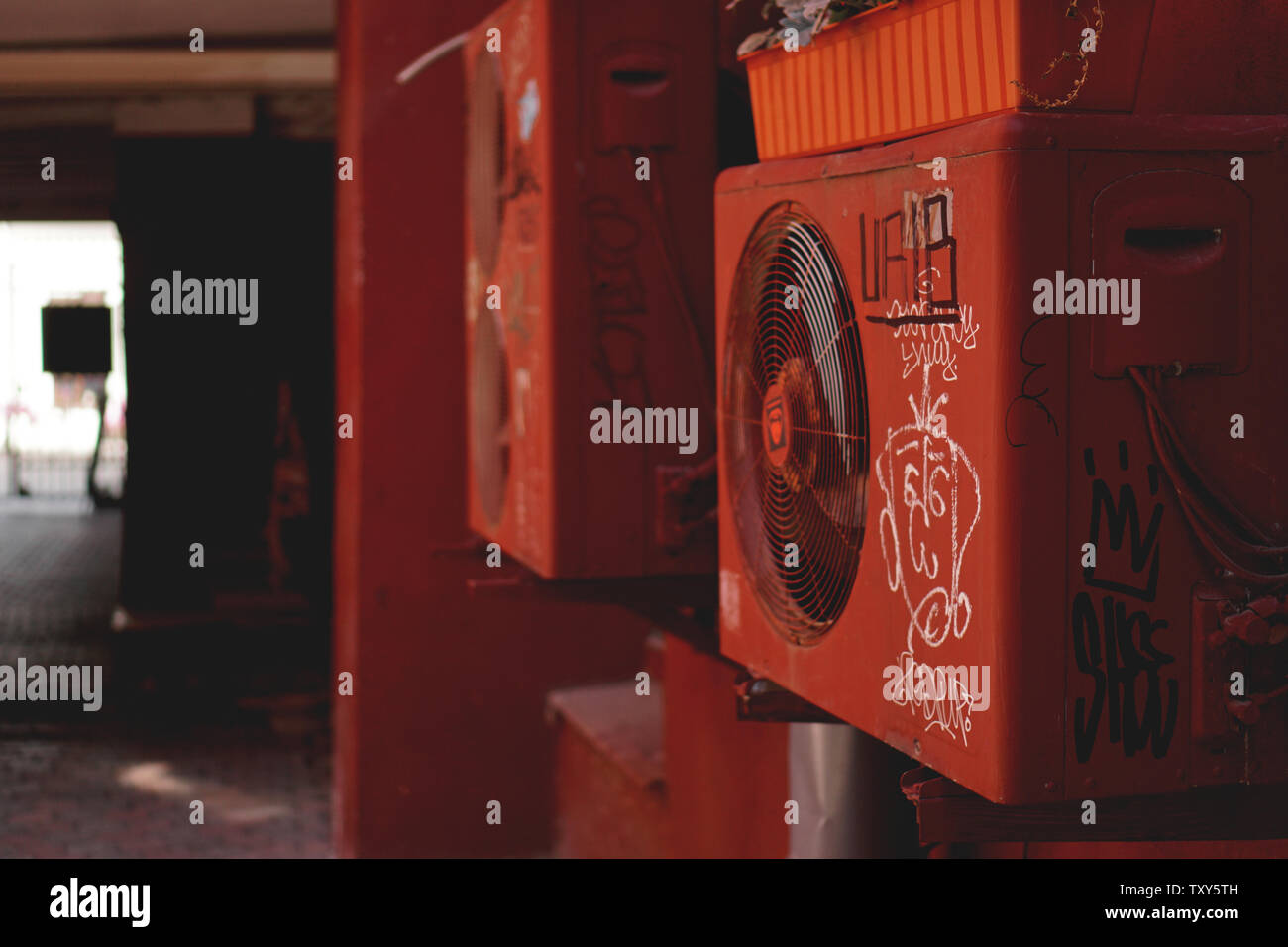 MINSK, BELARUS Red Yard - courtyard-well in Minsk, place for concerts ...