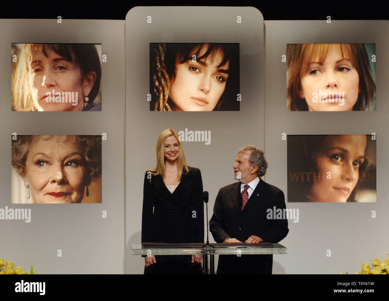 Oscar-winning actress Mira Sorvino (L) and Academy of Motion Picture ...