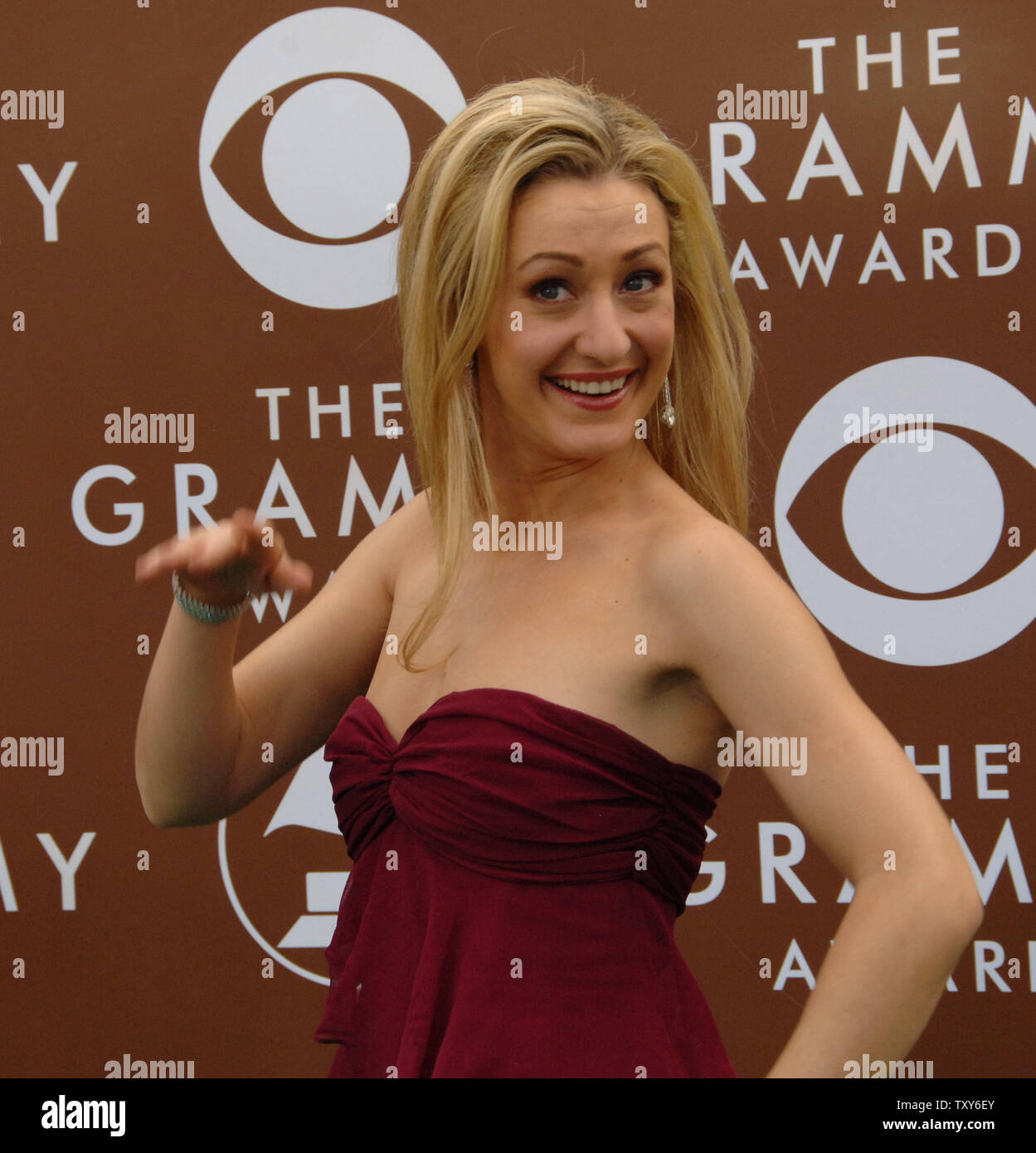 Paula Froelich arrives at the 48th Annual Grammy Awards at the Staples ...