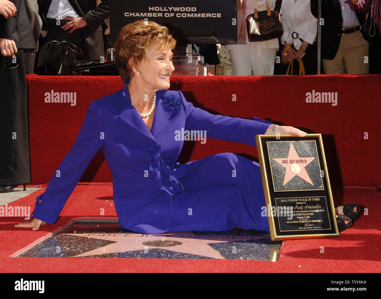 Judge judy sheindlin hollywood walk hi-res stock photography and images ...