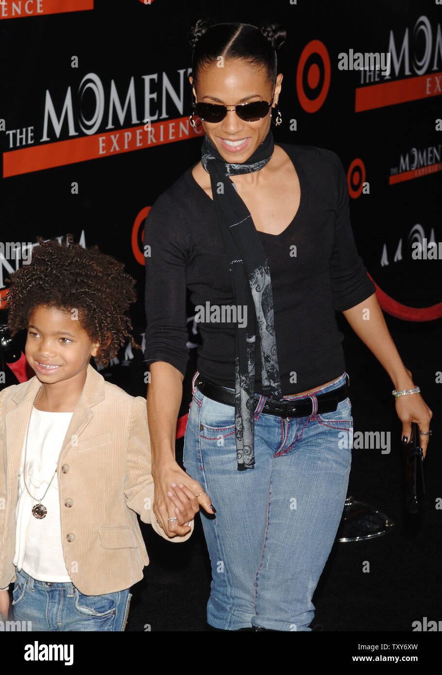 Actress Jada Pinkett Smith (R) and her daughter Willow Camille Reign ...