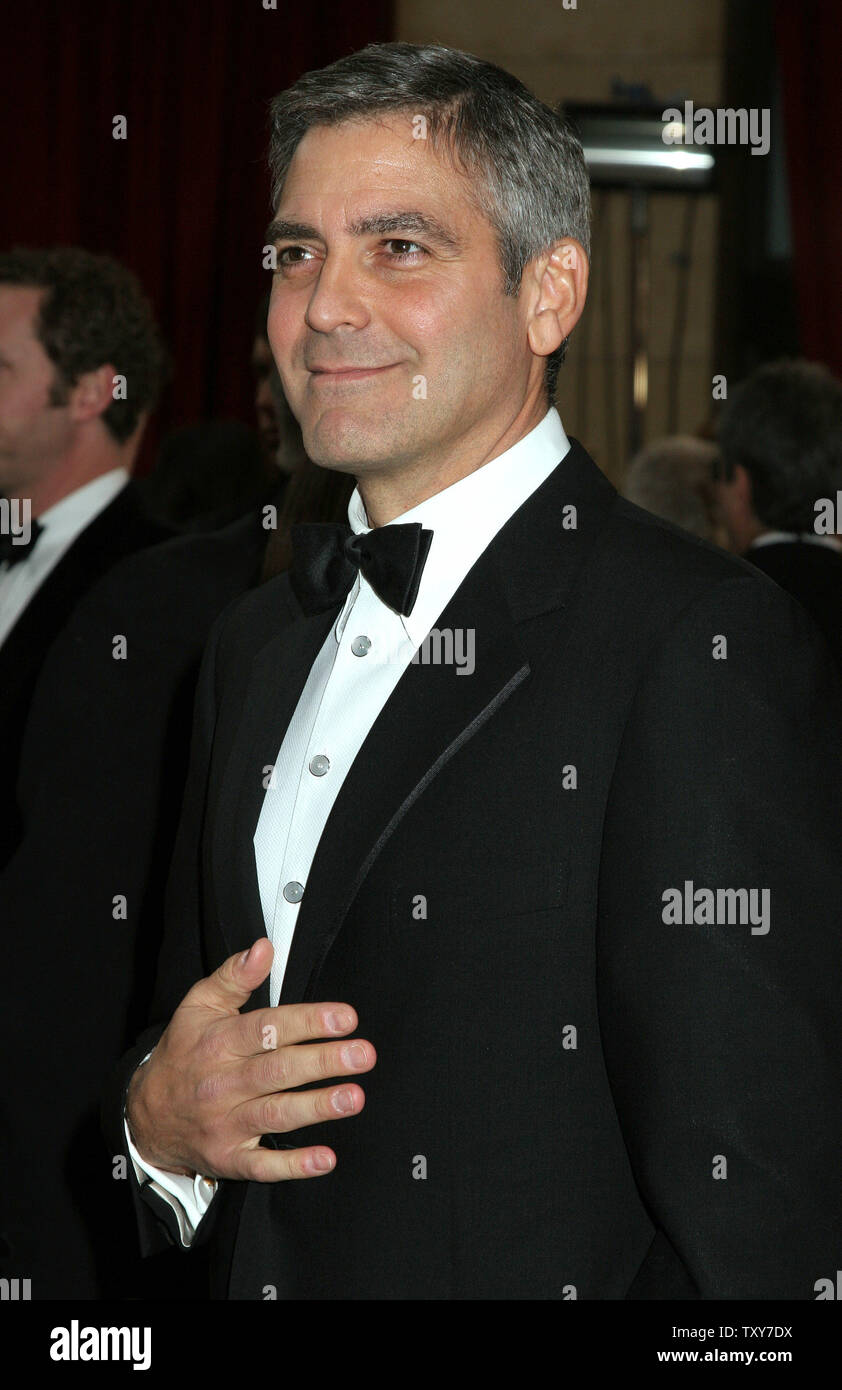 Actor George Clooney, who won an Oscar for Best Supporting Actor in ...