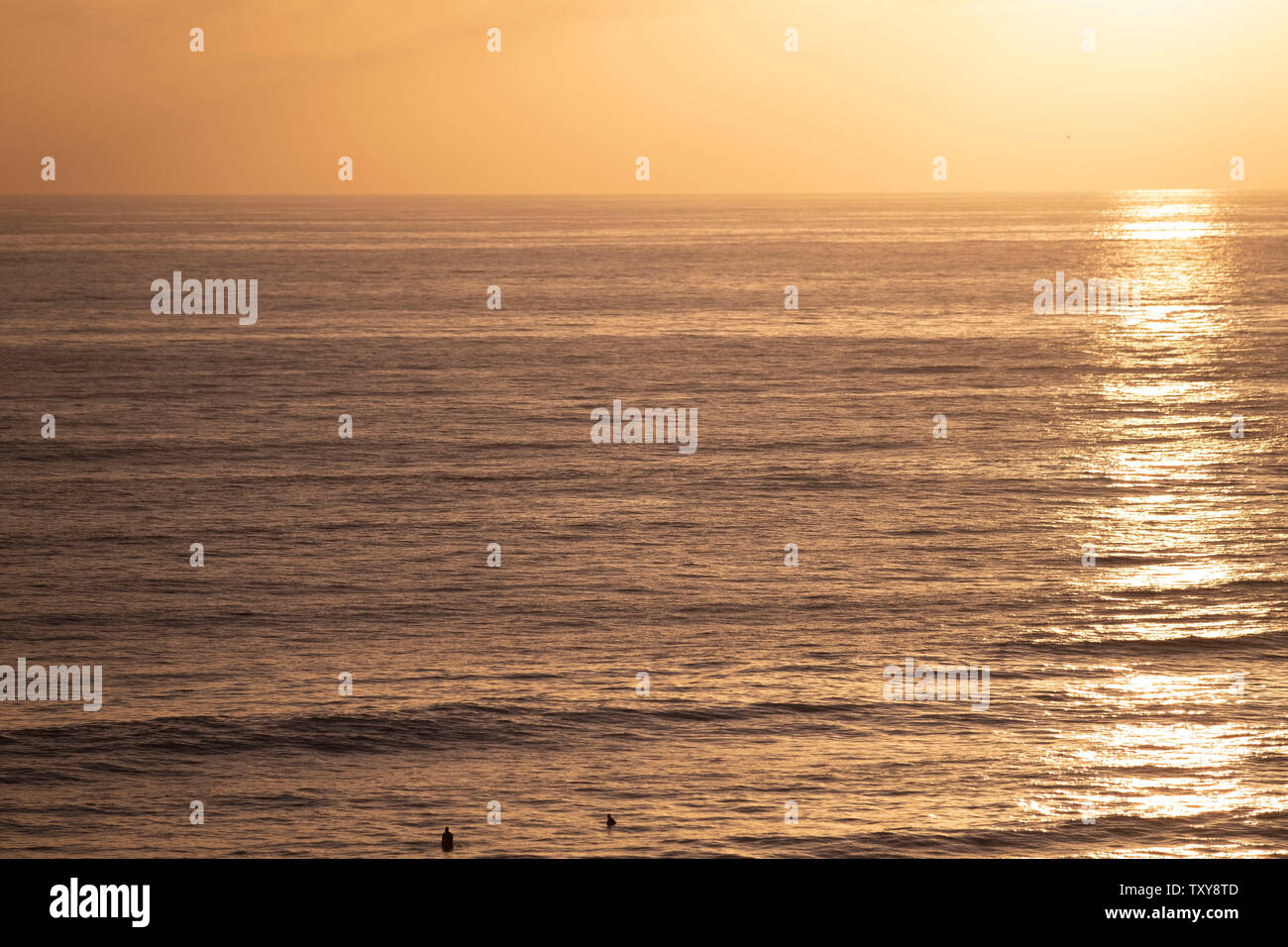 Pacific Ocean Sunset, Encinitas California Stock Photo - Alamy