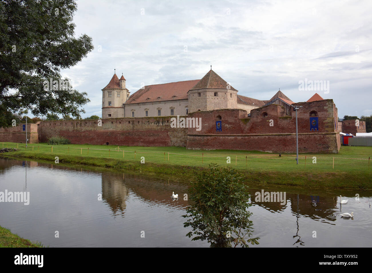 Castle, Făgăraș, Fogaras, Fugreschmarkt, Romania Stock Photo - Alamy