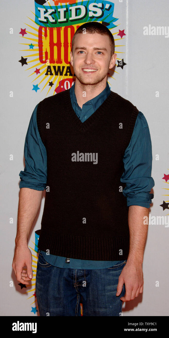 Recording artist Justin Timberlake arrives for Nickelodeon's 19th ...