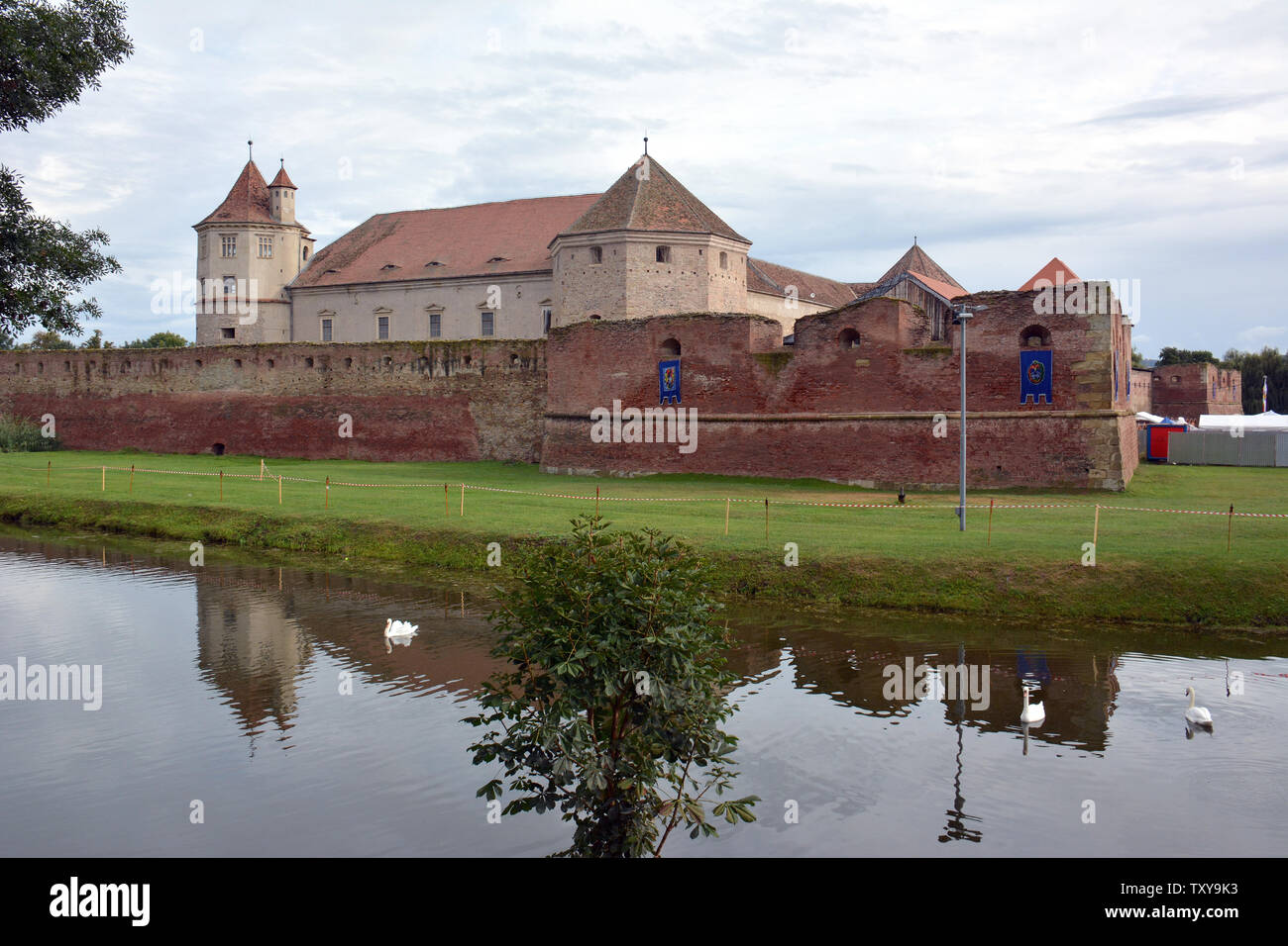 Castle, Făgăraș, Fogaras, Fugreschmarkt, Romania Stock Photo - Alamy