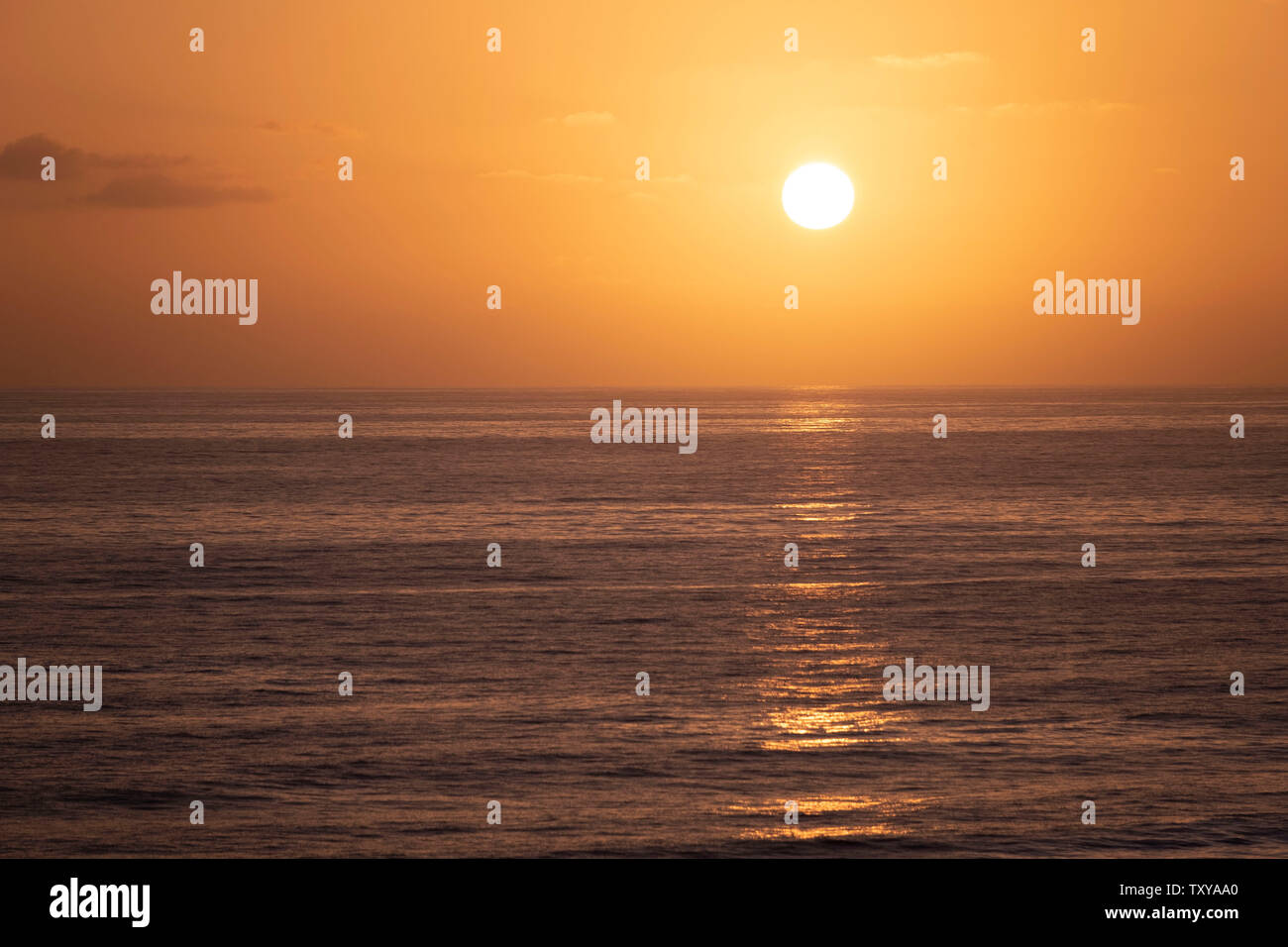 Pacific Ocean Sunset, Encinitas California Stock Photo - Alamy