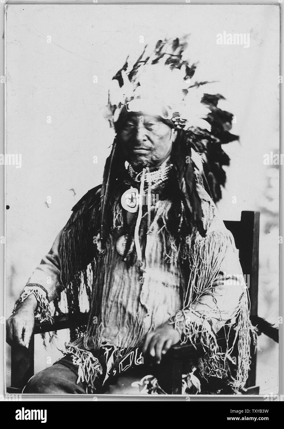 Chief Kack-Kack of the Prairie Band of Potawatomi Stock Photo - Alamy