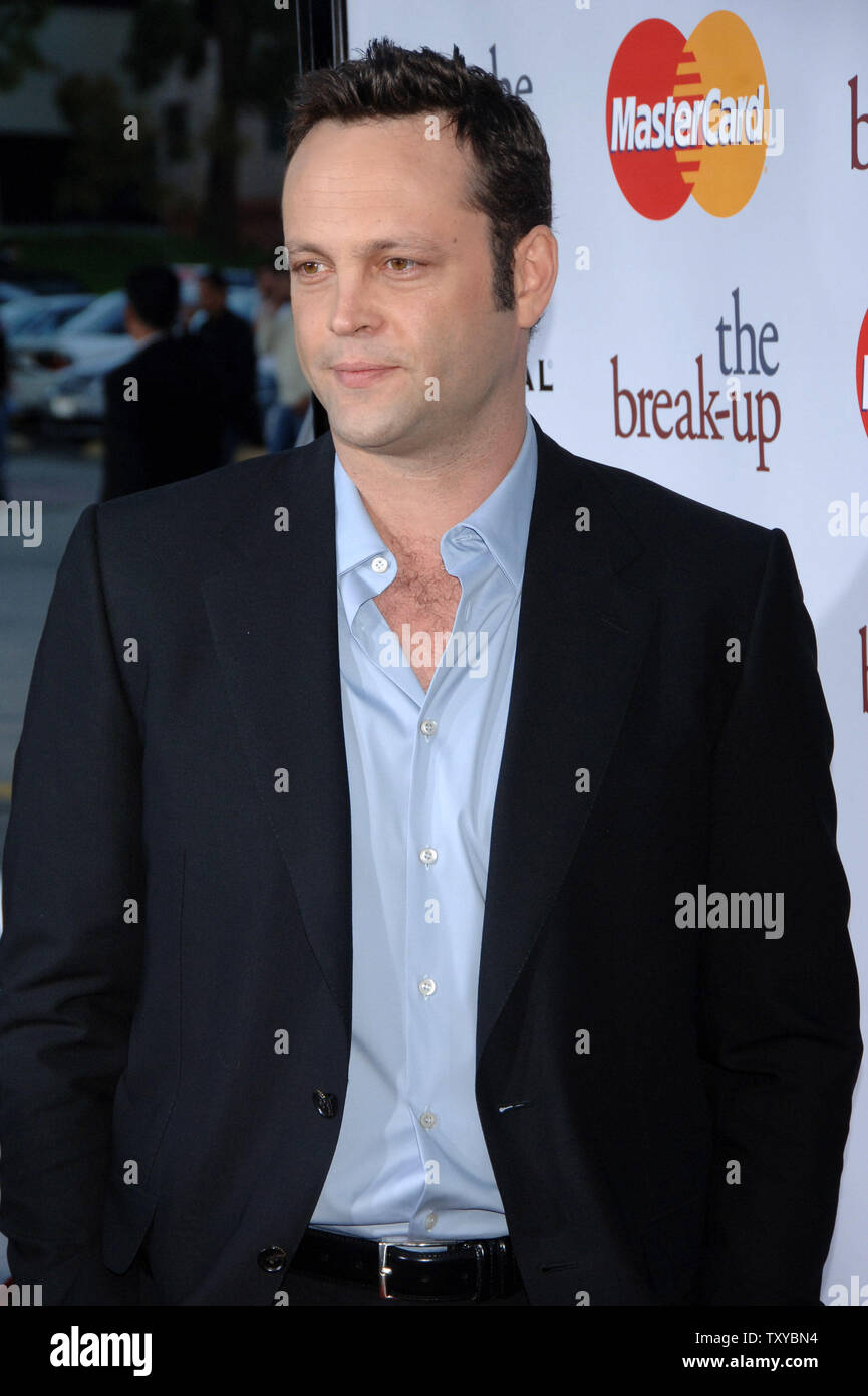 Actor Vince Vaughn, who co-stars in the romantic comedy motion picture ...