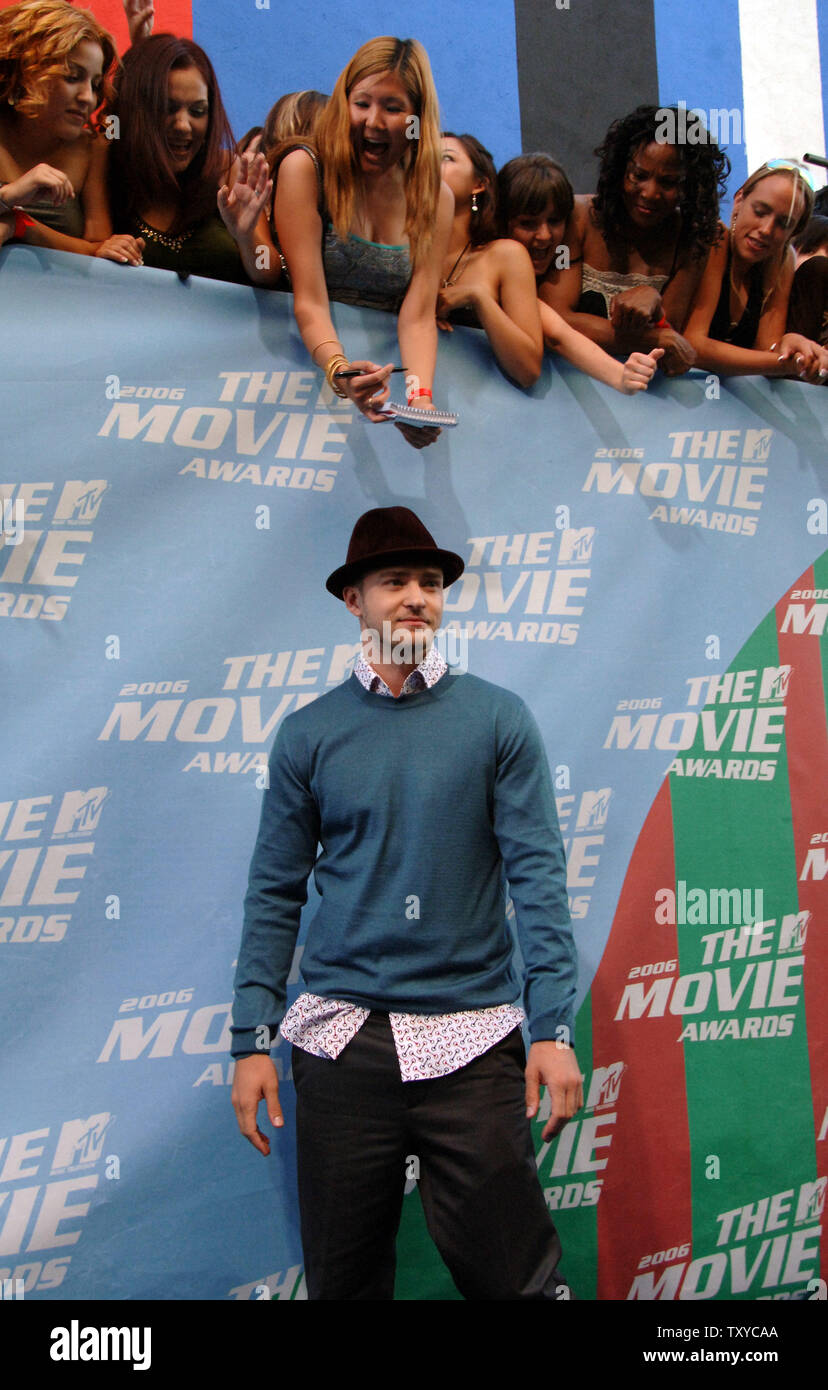 Singer and actor Justin Timberlake arrives for the taping of the 2006 ...