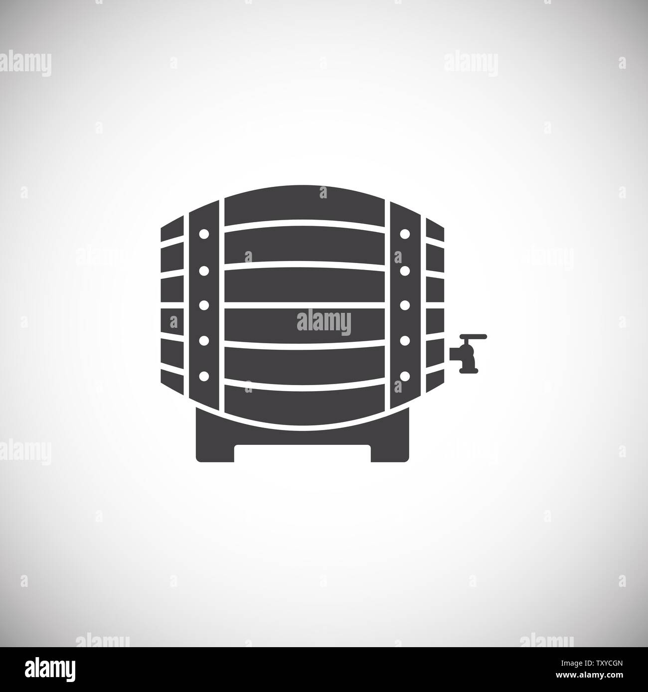 Barrel icon on background for graphic and web design. Simple ...