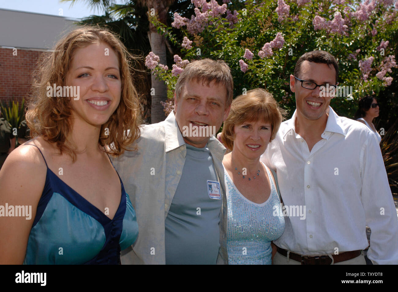The film's producer Michelle Crames (L-R), Mark Hamill with wife Mary ...