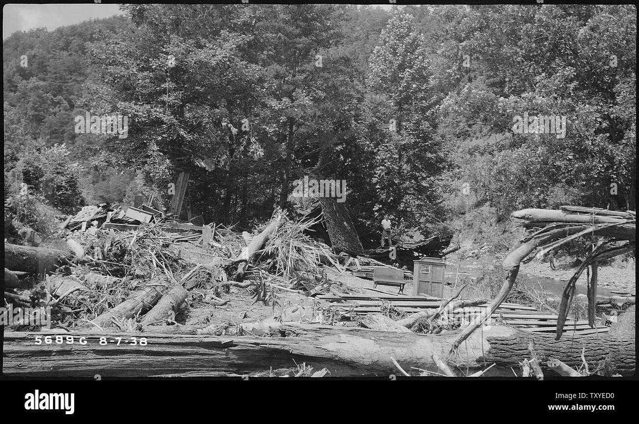 Church destroyed in a flood Stock Photo - Alamy