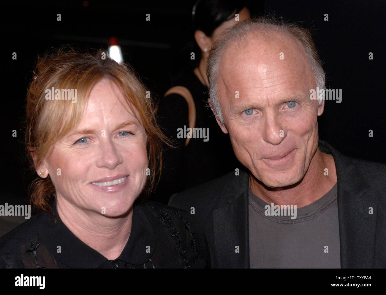 Actor Ed Harris (R) with wife Amy Madigan arrives for the Los Angeles ...