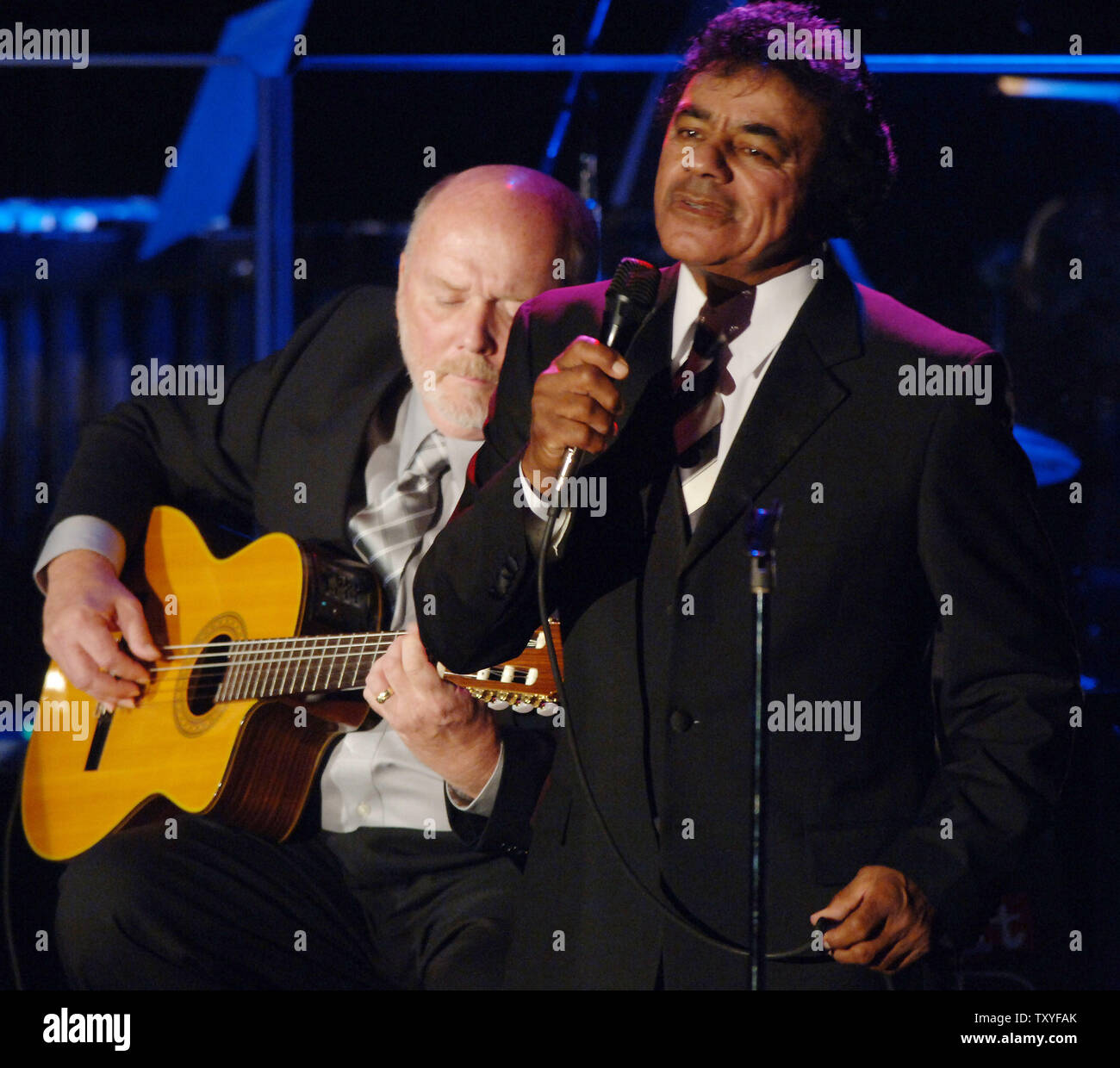 Singer Johnny Mathis performs at the 15th annual Society of Singers ...