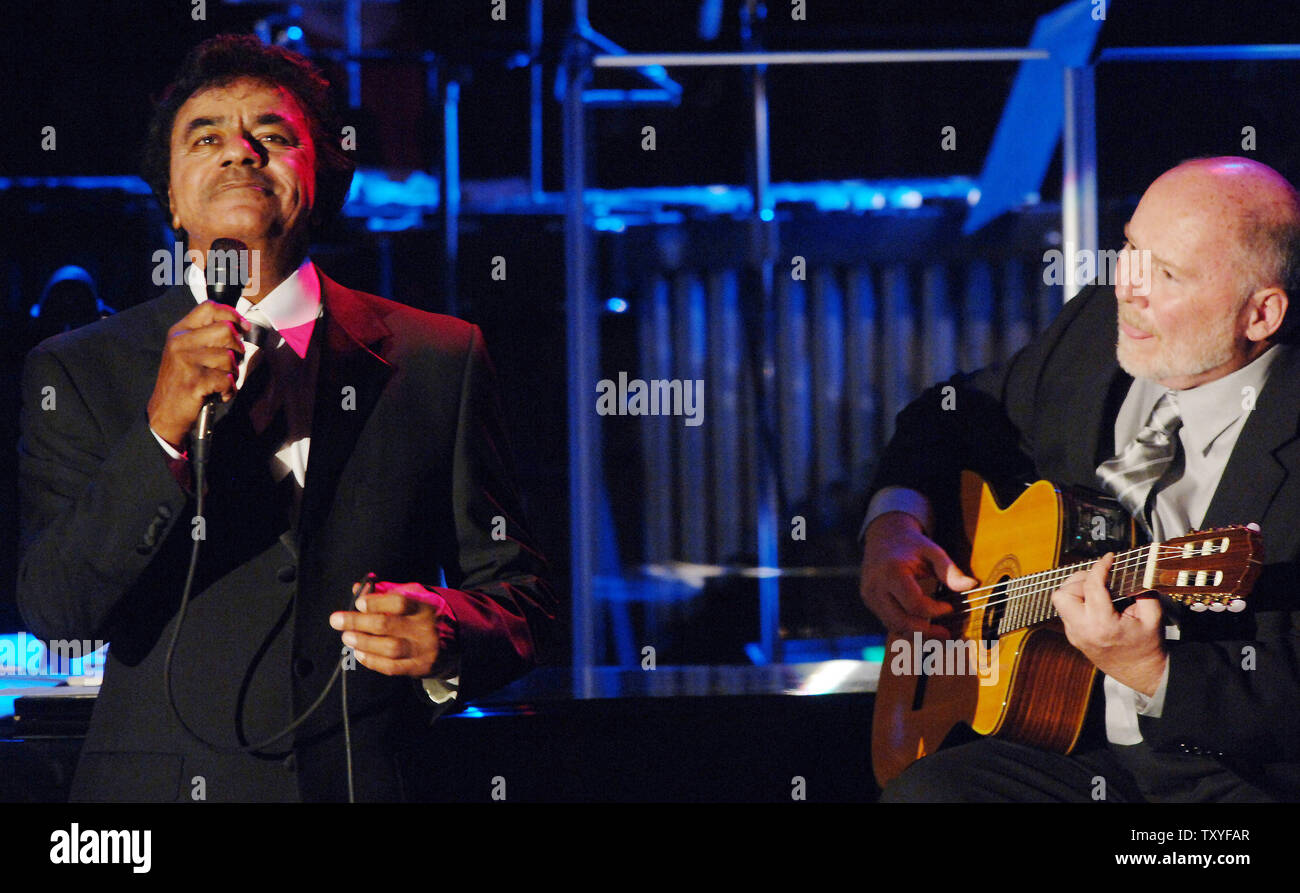 Singer Johnny Mathis performs at the 15th annual Society of Singers ...