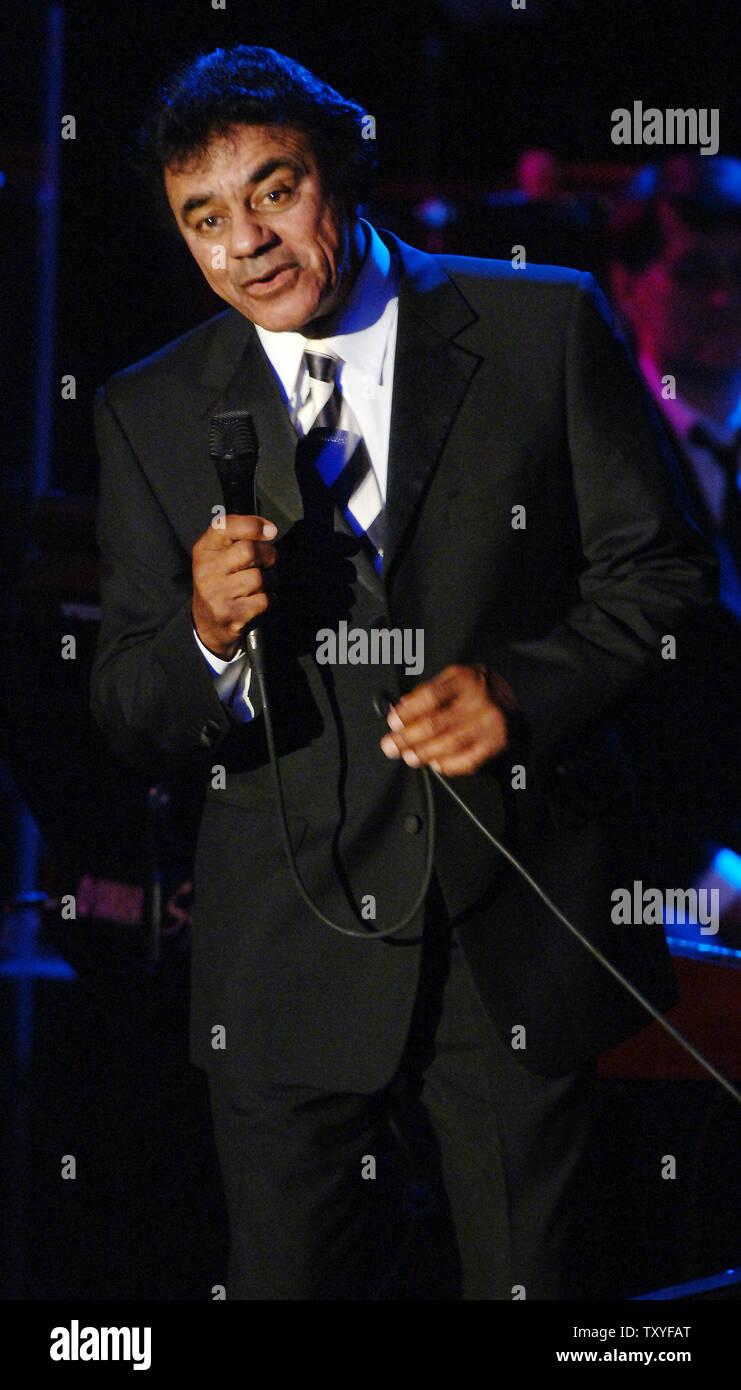 Singer Johnny Mathis performs at the 15th annual Society of Singers ...