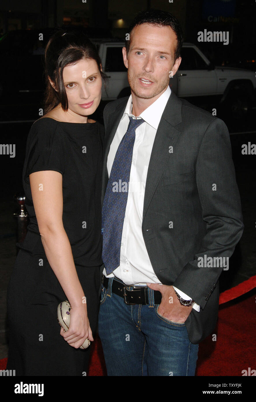 Singer Scott Weiland and his wife Mary arrive for the premiere of the ...