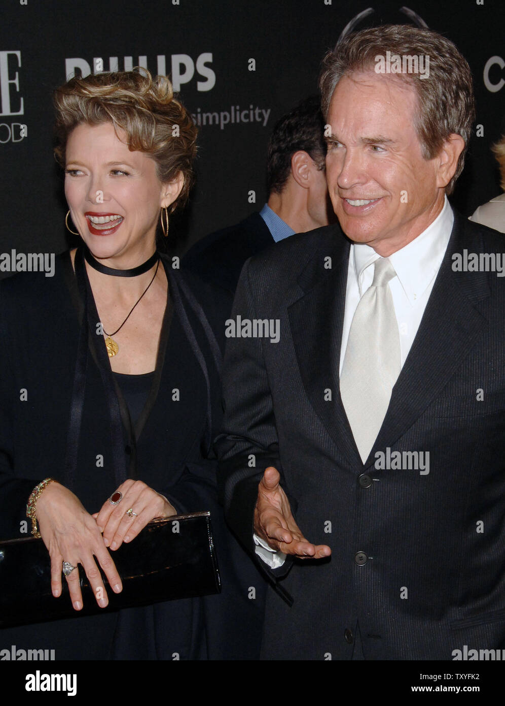 Actress Annette Bening and her husband actor Warren Beatty arrive for ...