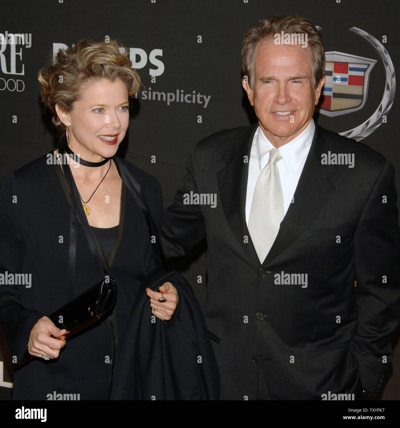 Actress Annette Bening and her husband actor Warren Beatty arrive for ...