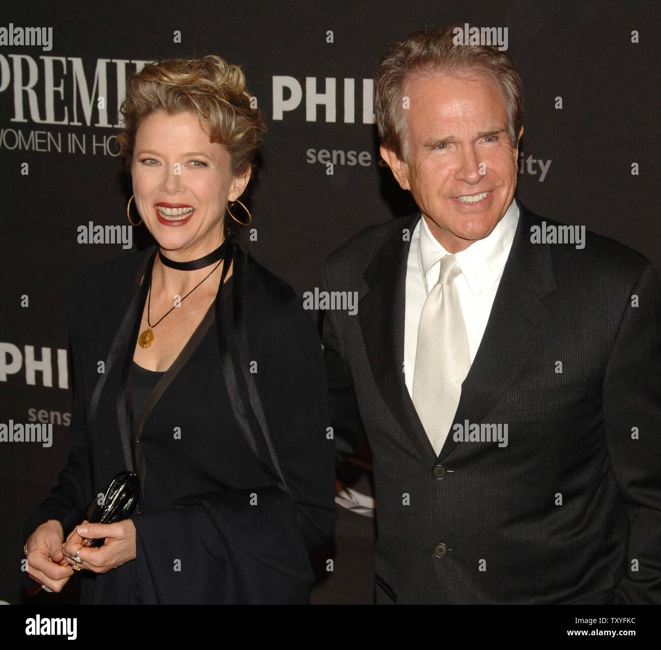 Actress Annette Bening and her husband actor Warren Beatty arrive for ...